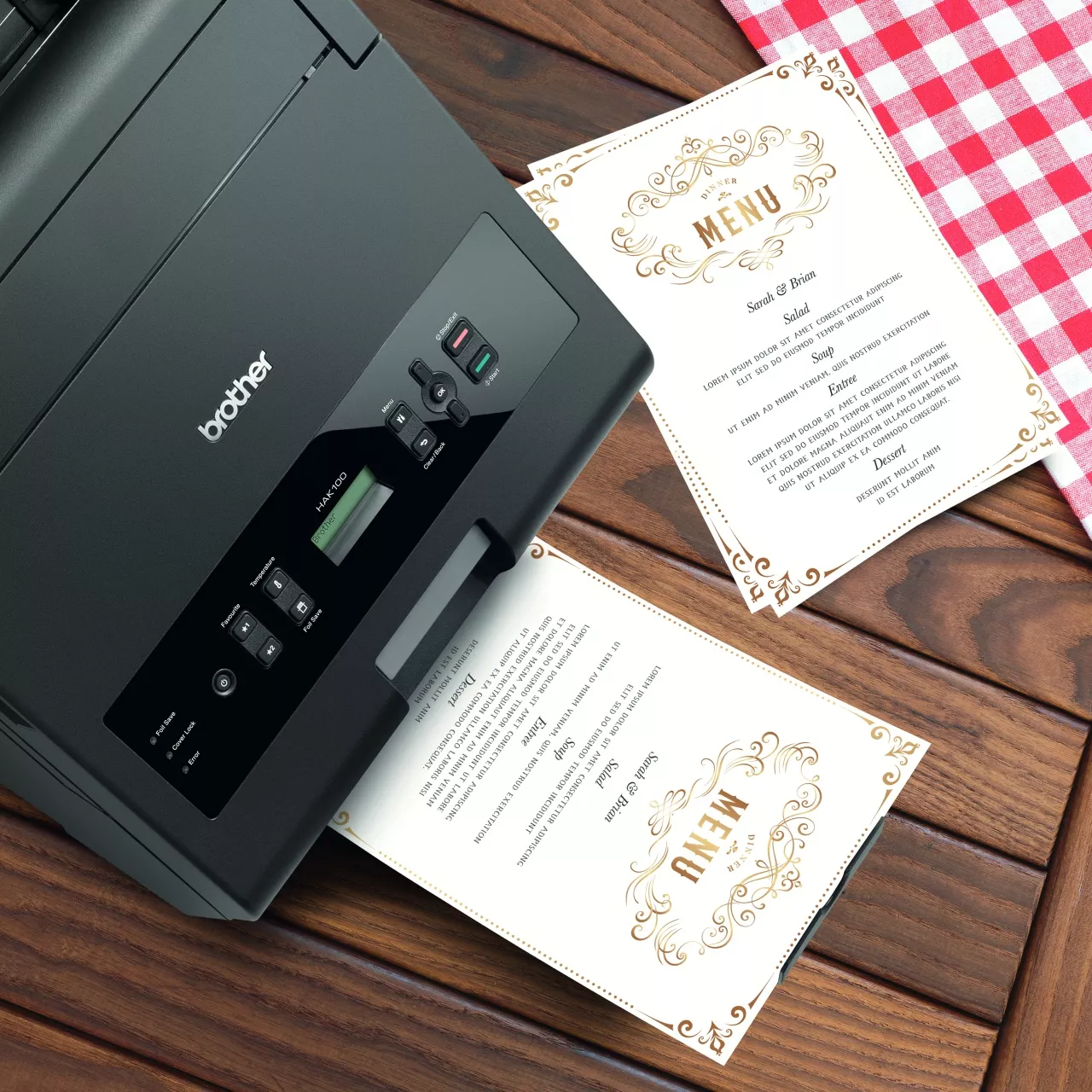 HAK-100 Foil Printer | Brother Gulf, Middle East & Africa